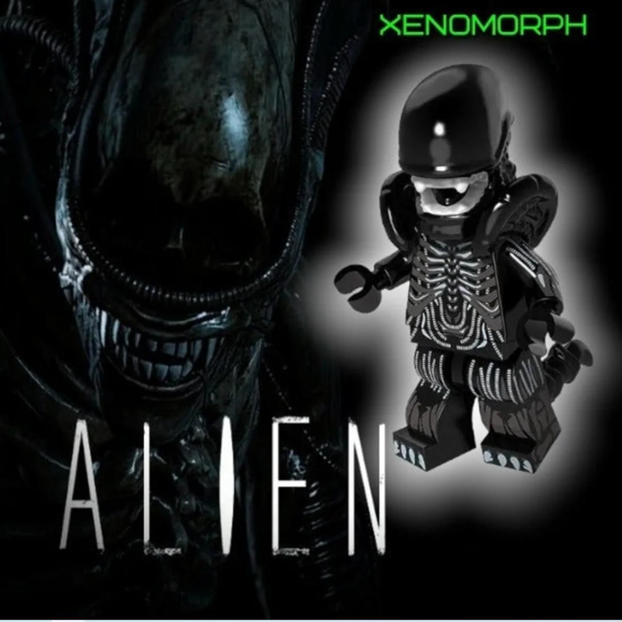 Alien Movie XENOMORPH Custom Lego Compatible Block... - Depop