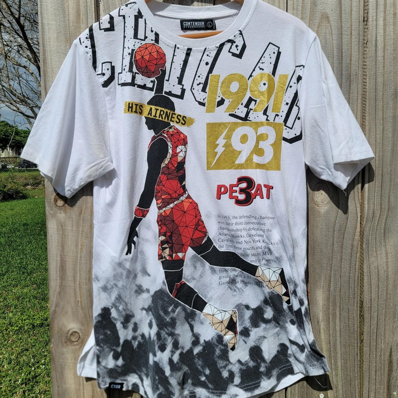 Chicago Bulls 🦬 All Over Print 3Peat 🏀 Airness... - Depop