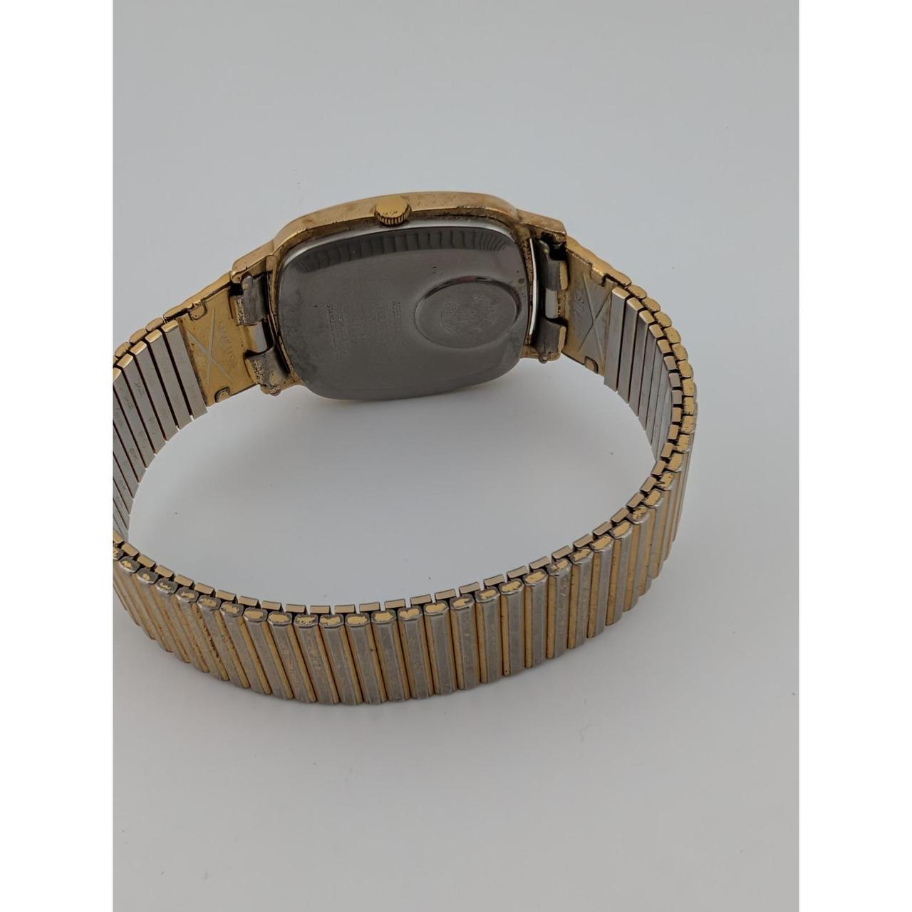 Vintage Timex Q Watch Men 32mm Case Gold Expansion... | Depop