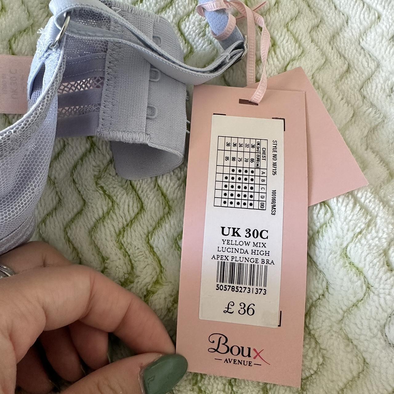 Boux Avenue Bra and Thong set. Bra is UK 30C. Thong... - Depop