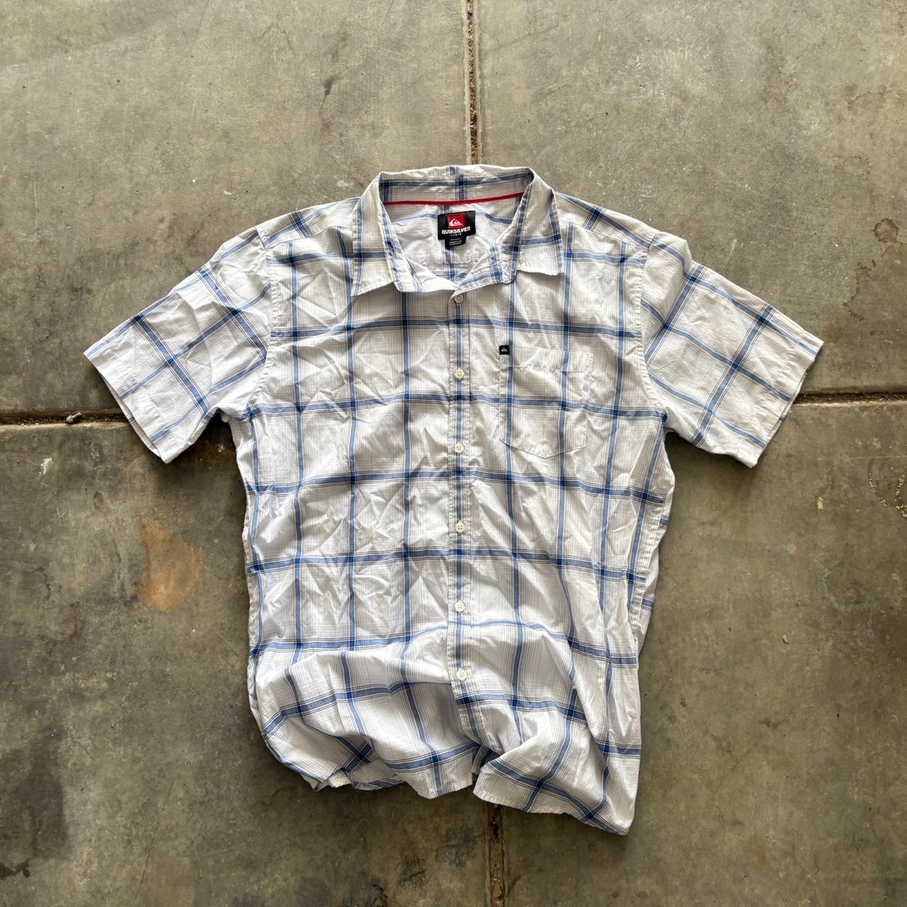 2000s Quicksilver Button Up Super sick fit to it... | Depop