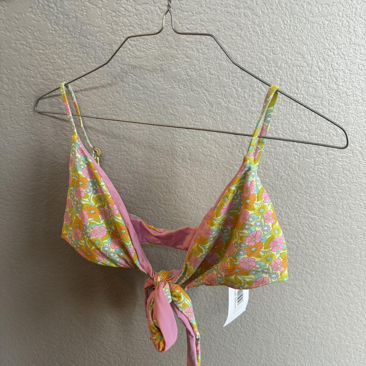 Dippin daisy’s floral swimsuit So cute and ties in... - Depop