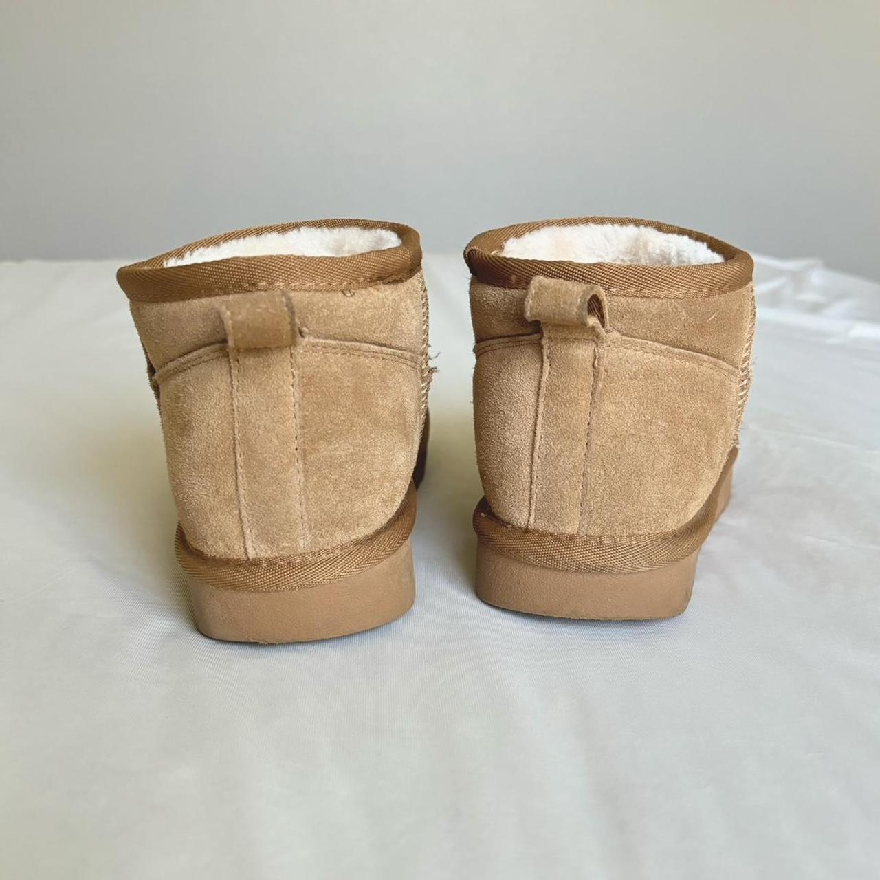 tan ultra mini boots - minor creasing / hardly worn... - Depop