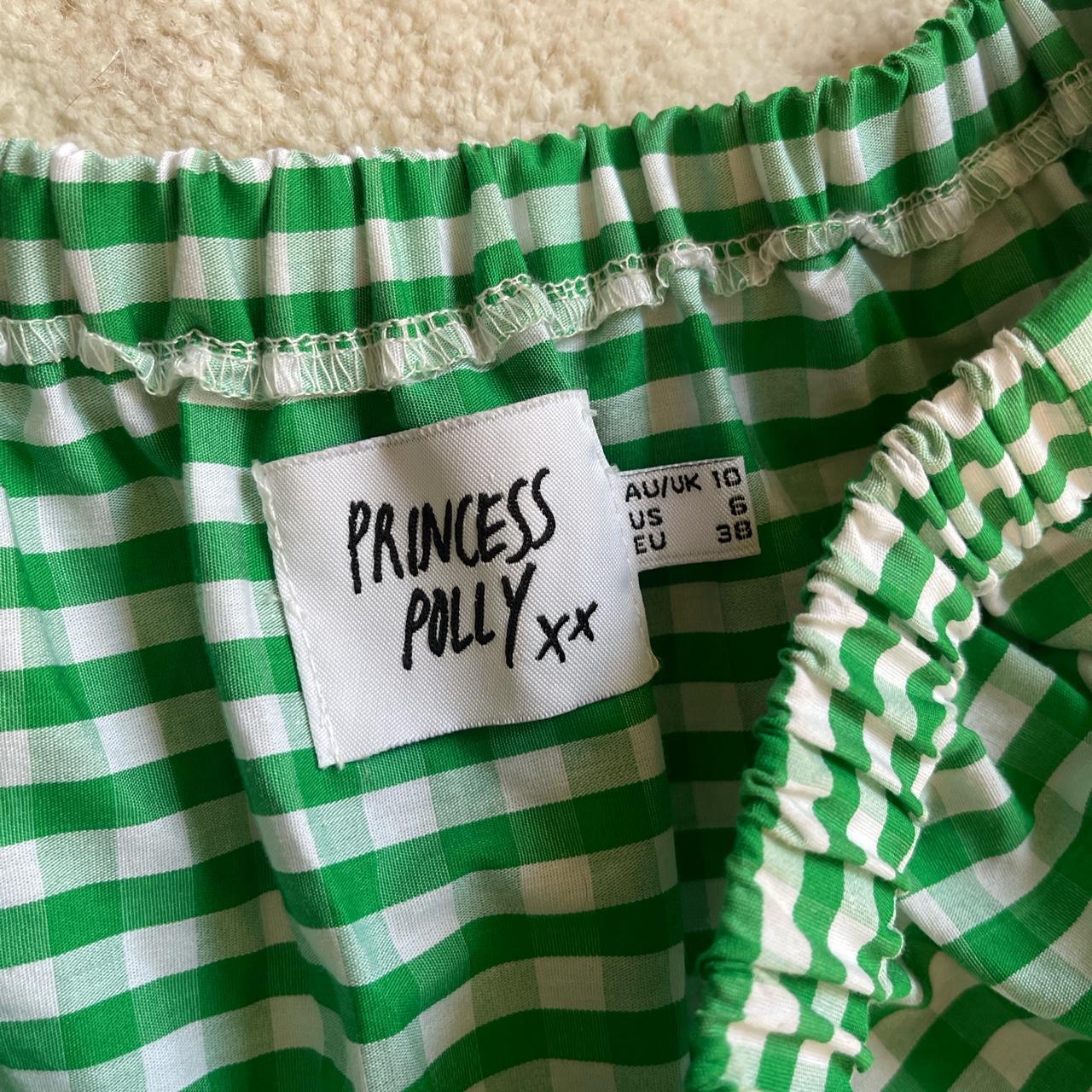 Princess Polly green maxi skirt worn once !! Us 6... - Depop
