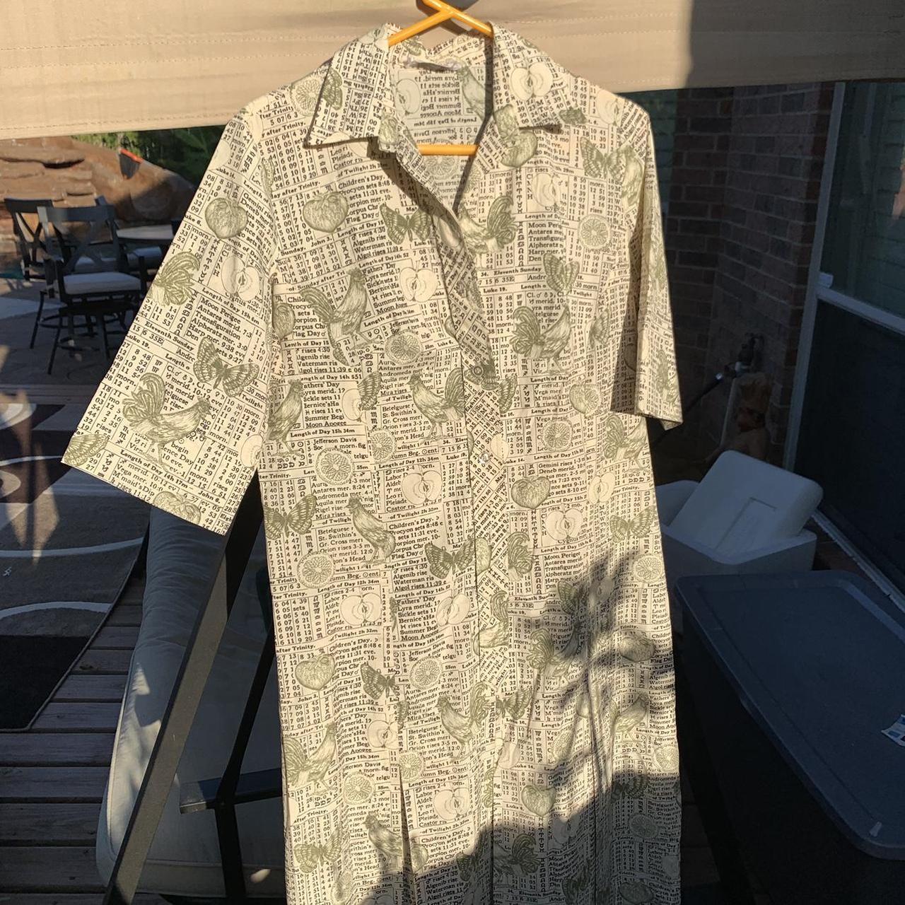 Vintage dress by serbin muriel Ryan size L, 36”... - Depop