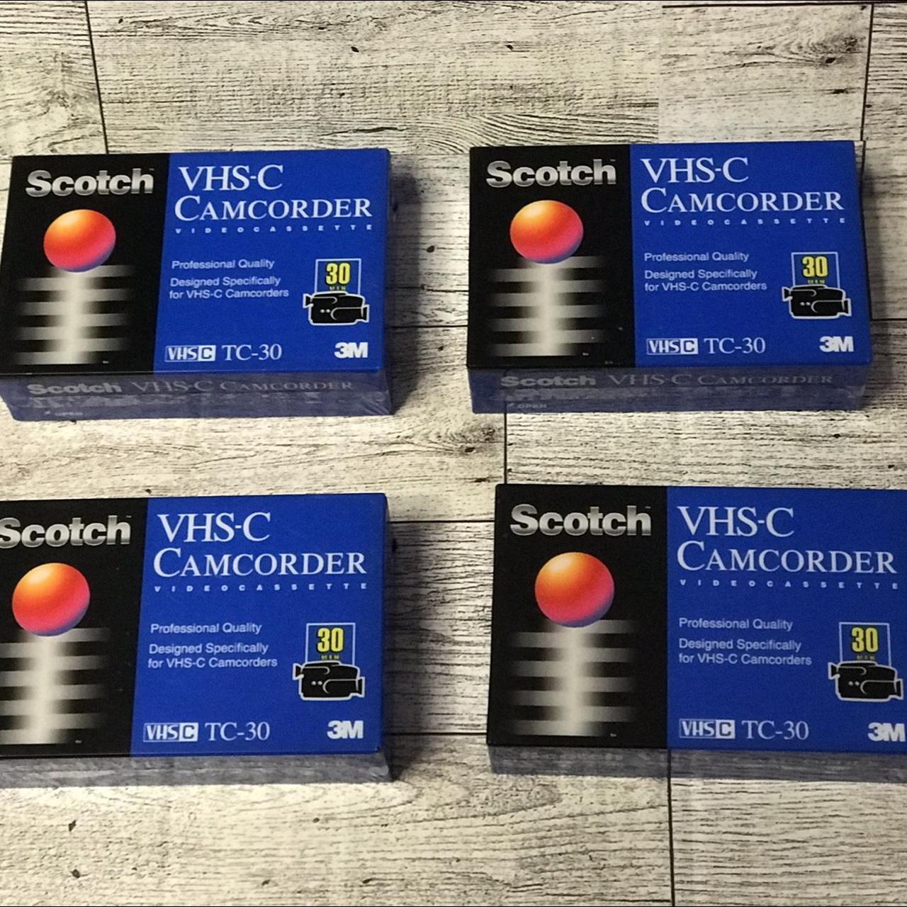 4 New Scotch VHS-C camcorder video cassette 30... - Depop