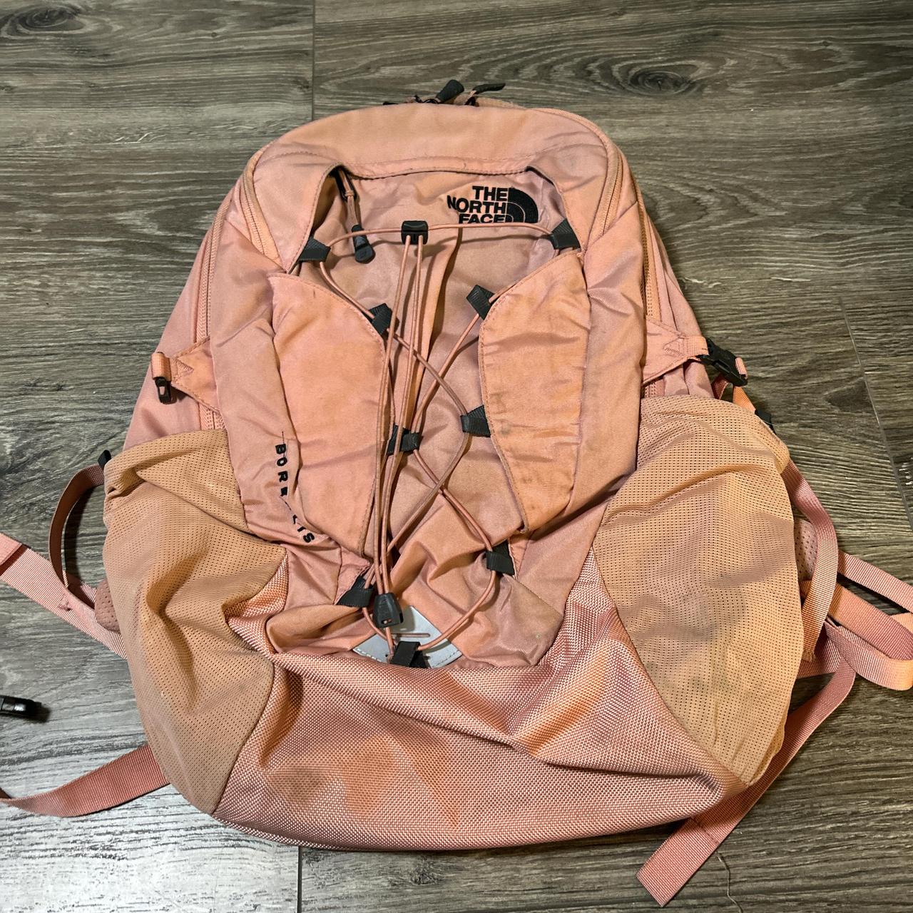 Pink North Face Borealis backpack - Depop