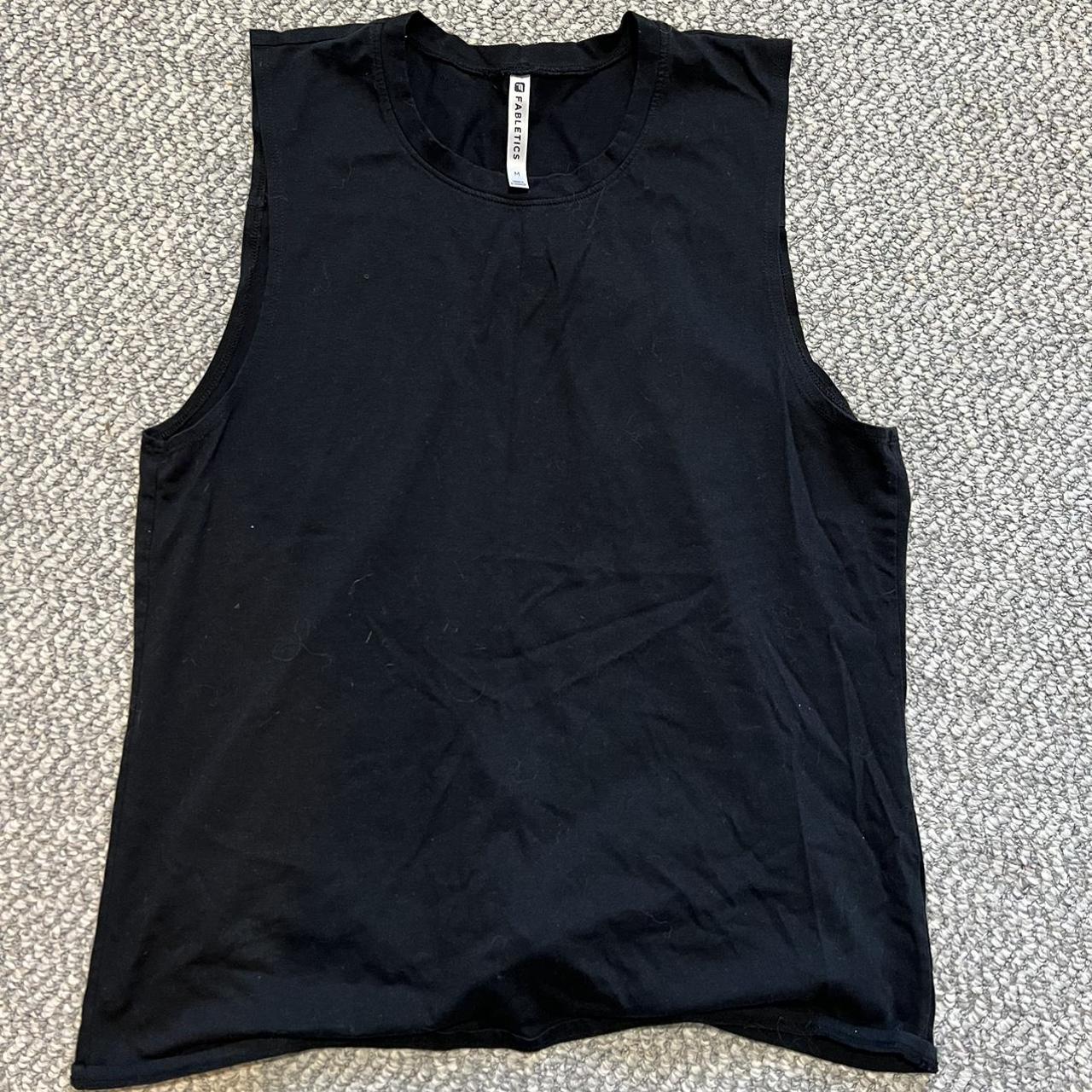 Fabletics Women's Black Vest | Depop