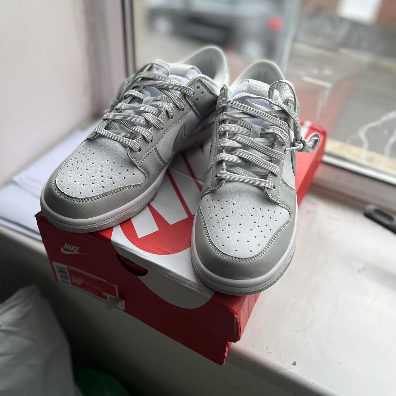 New Nike Dunks Low Grey Fog Retro Size UK 9.5 / US... - Depop