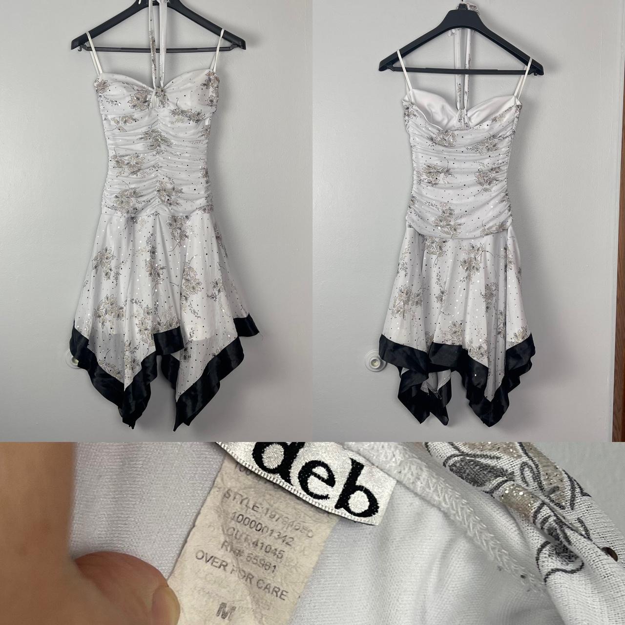 00s Handkerchief Hem Halter Dress True 00s Deb midi... | Depop