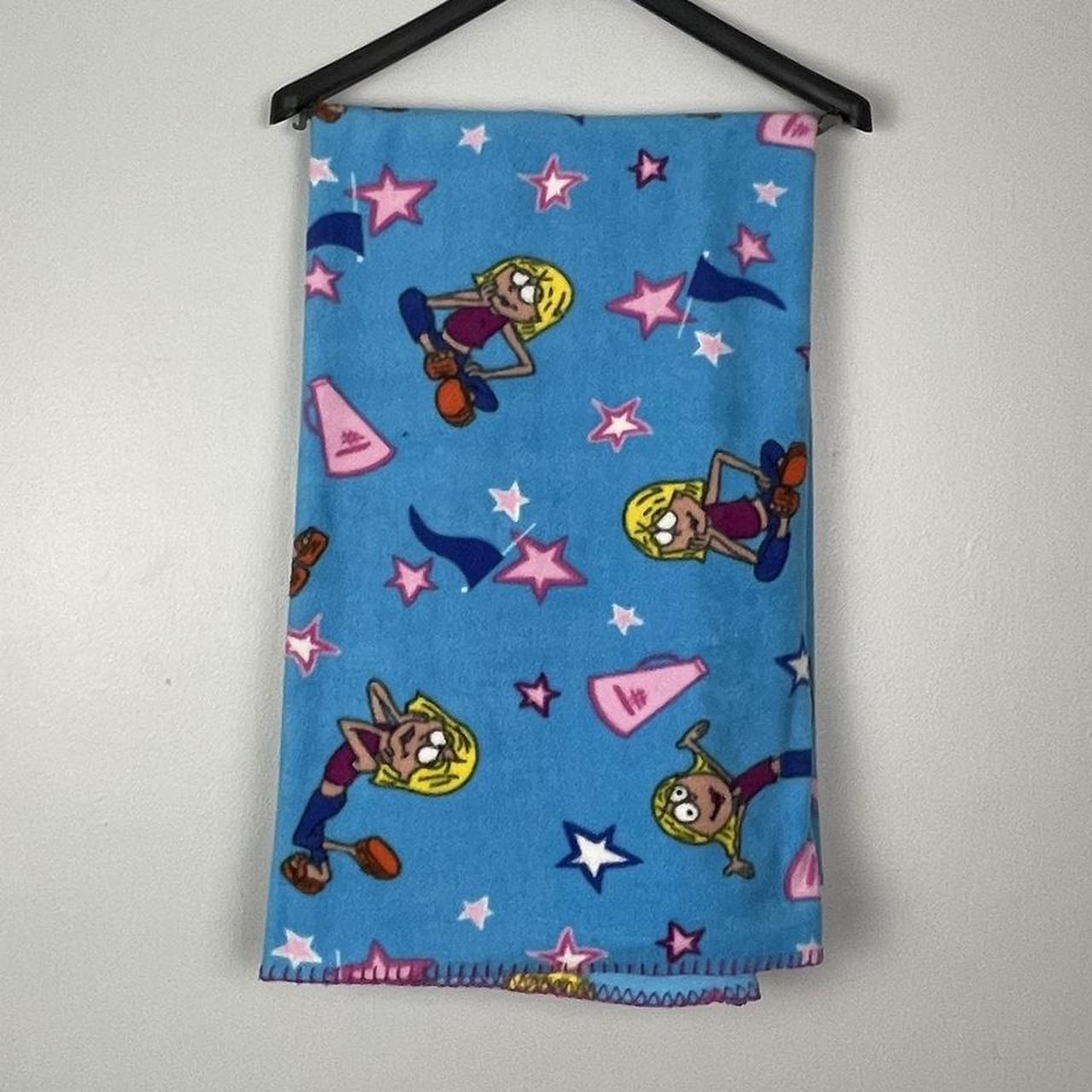Y2K Lizzie McGuire Blanket Back Pack Blue fleece... - Depop