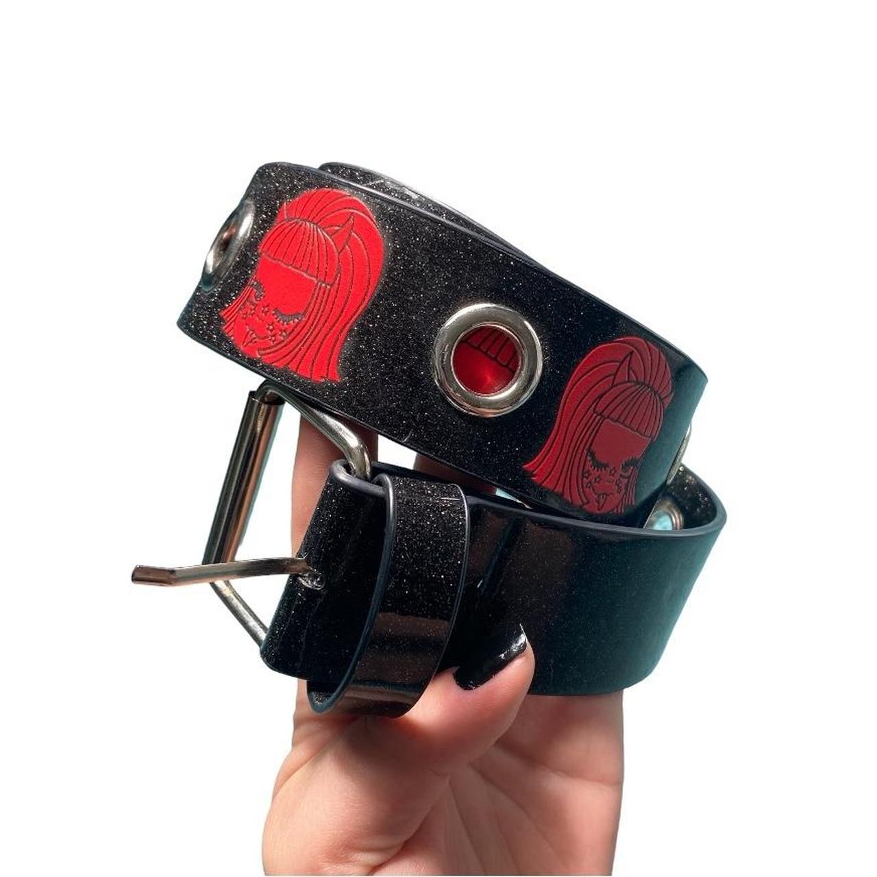 valfré lucy the devil grommet belt! glittery black... - Depop