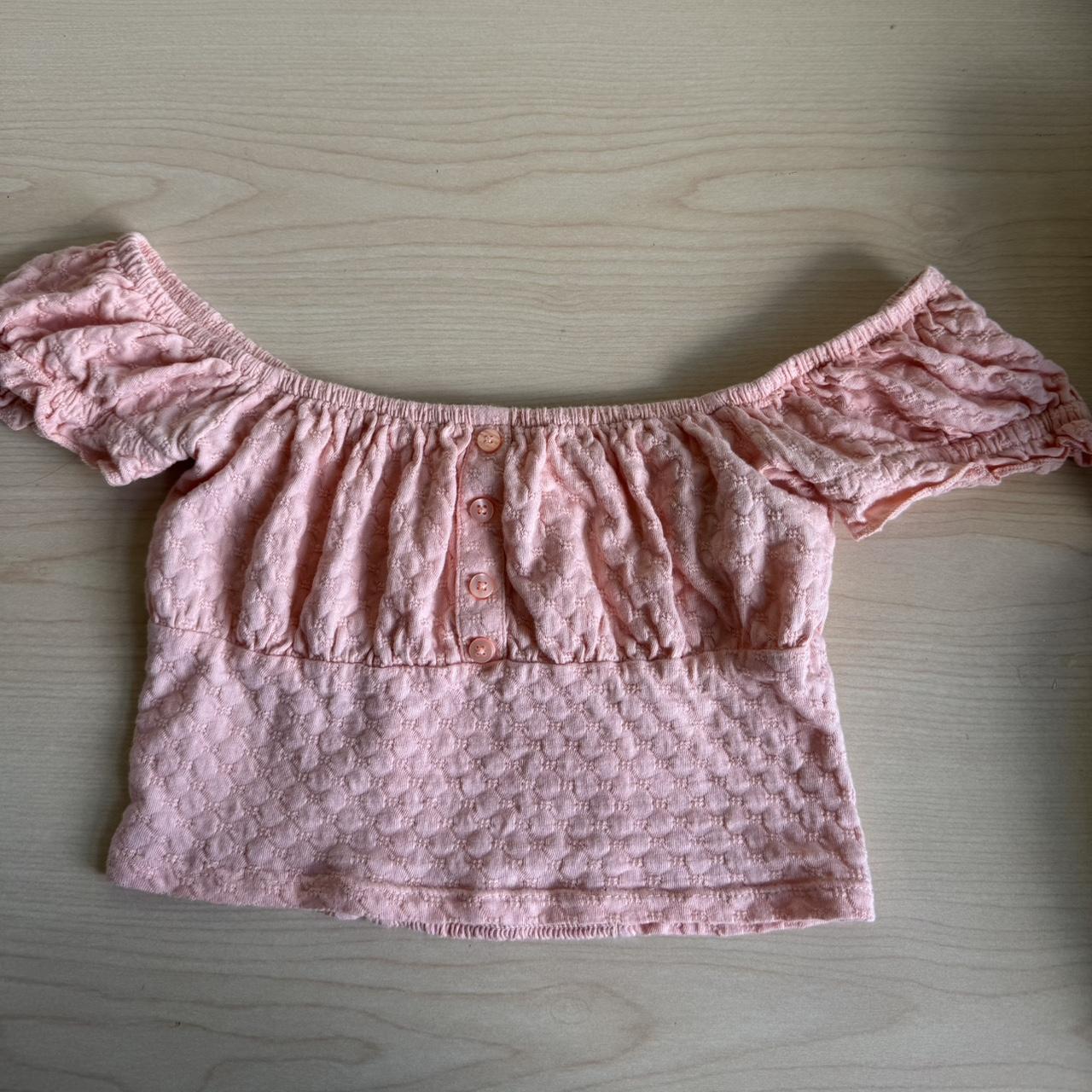 Billabong beachy ruffle off the shoulder sleeve top,... | Depop