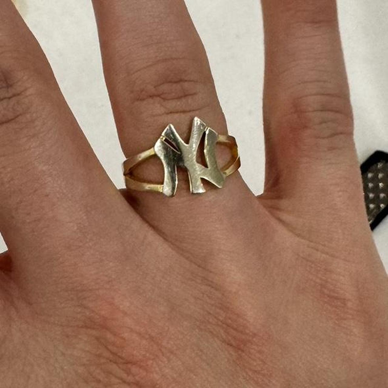 The M Jewelers NYC GOLD yankee ring Size 7... - Depop