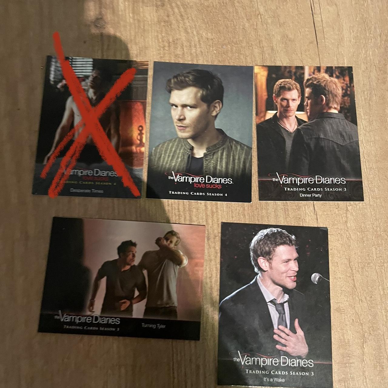 The vampire diaries trading cards with Klaus... - Depop