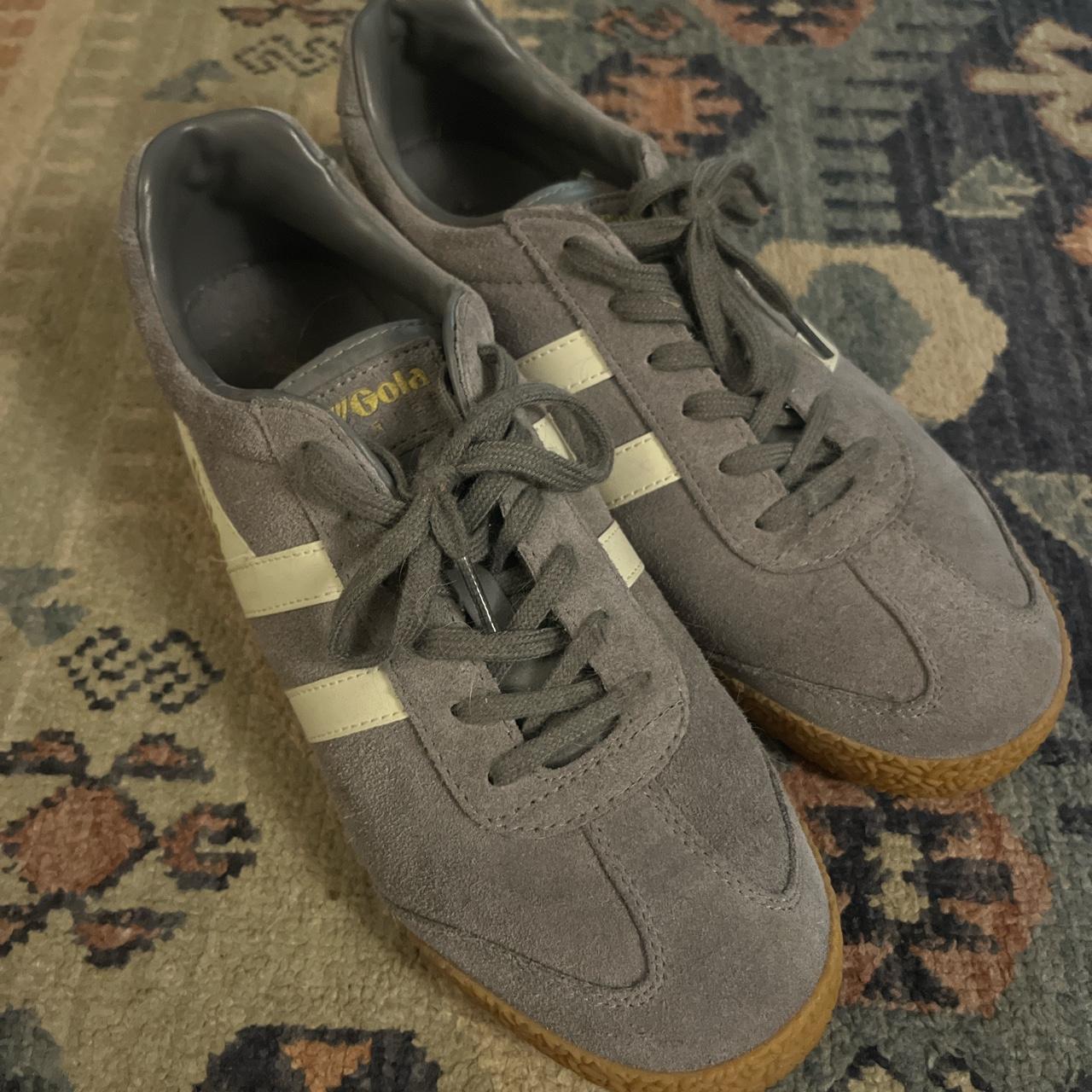 Gola grey and white sneakers. Super comfy and cool.... - Depop