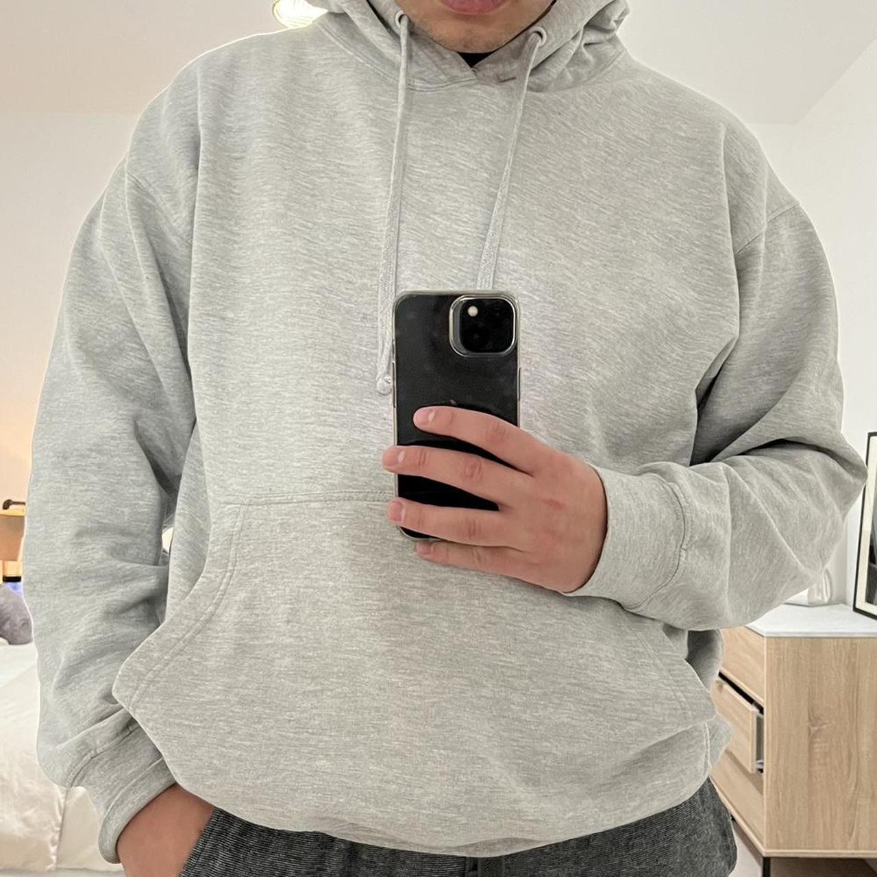 Heavyweight grey hoodie / only worn a handle of... - Depop
