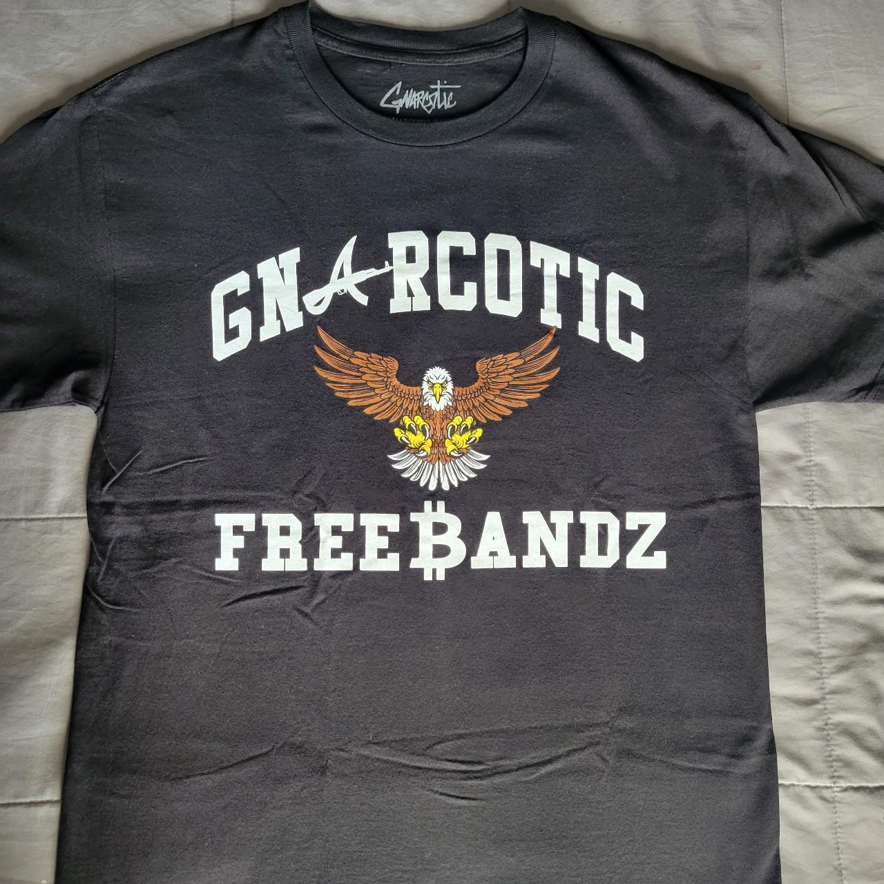 Gnarcotic x Freebandz tee Size: Large Condition:... - Depop
