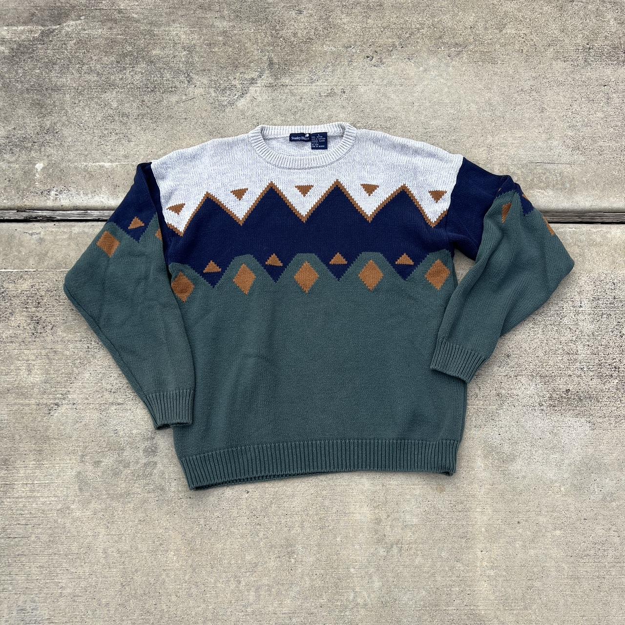 Stanley Blacker Knit Sweater Size Large Great... - Depop