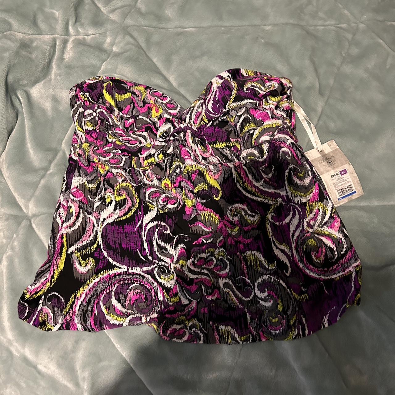 Bathing suit top. New with tags. Size XL - Depop