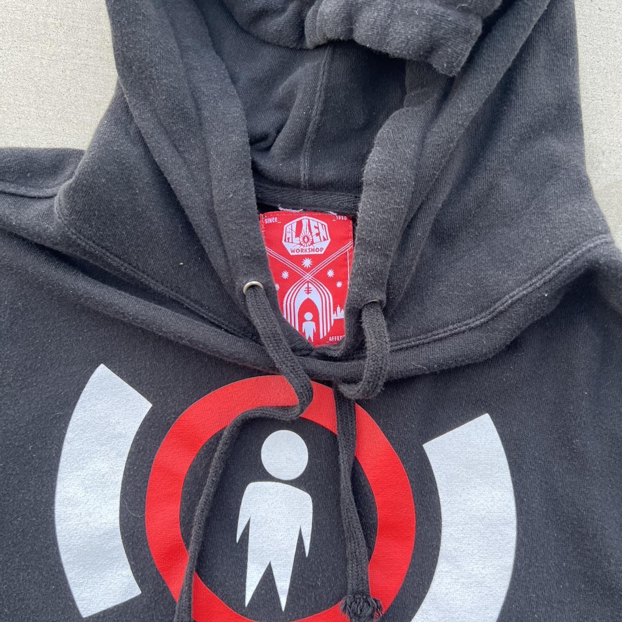 Y2K alien workshop skateboard company hoodie super... - Depop