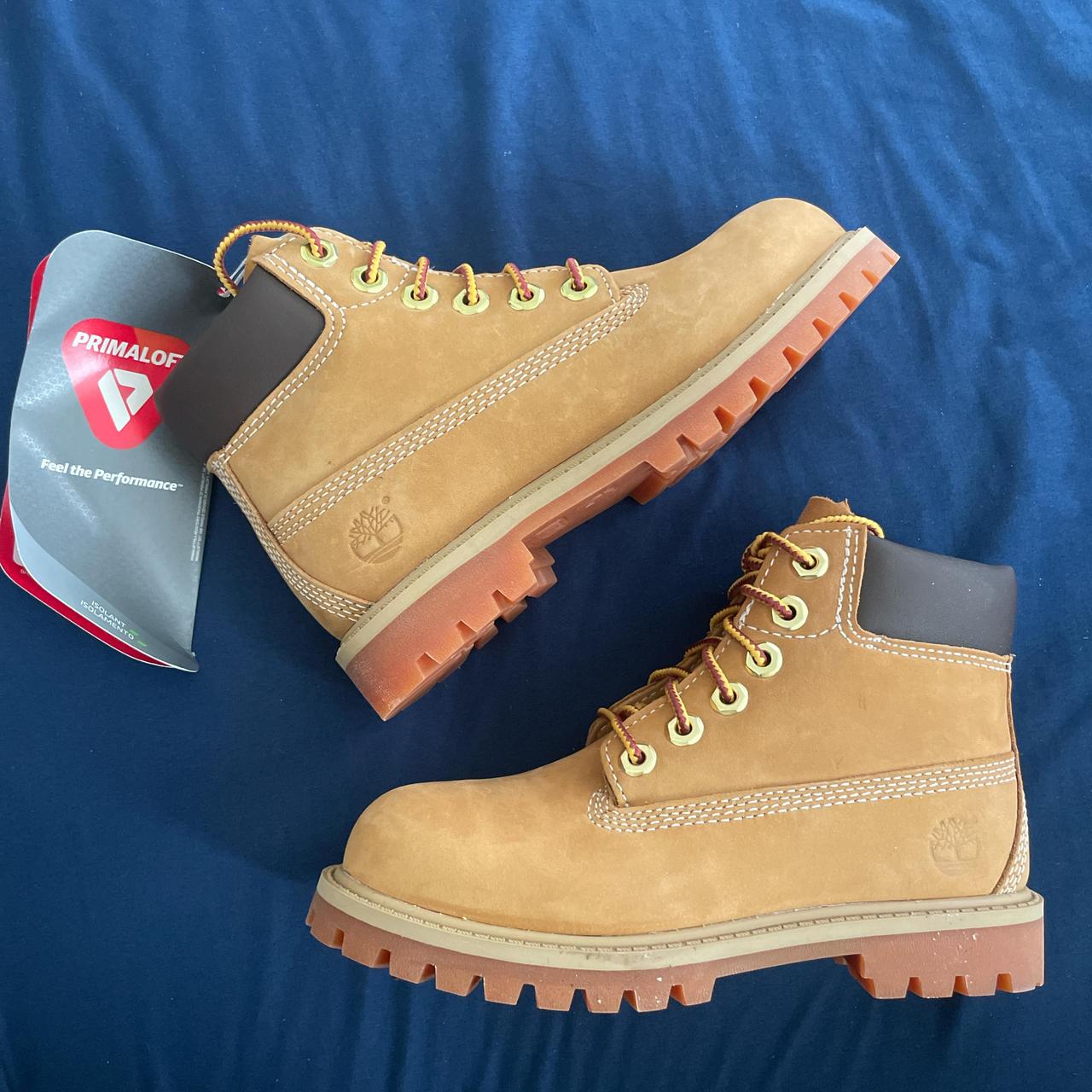 Tan Timberland boots Kids 11 •never worn •brand... - Depop