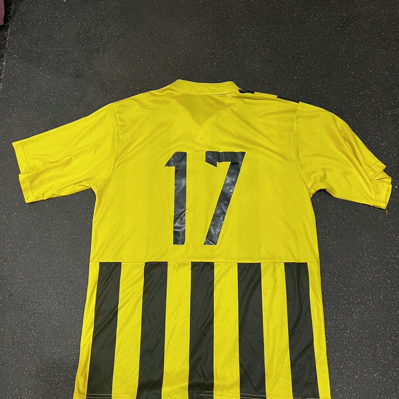 BVB Dortmund Borussia Evonik Yellow Striped... - Depop