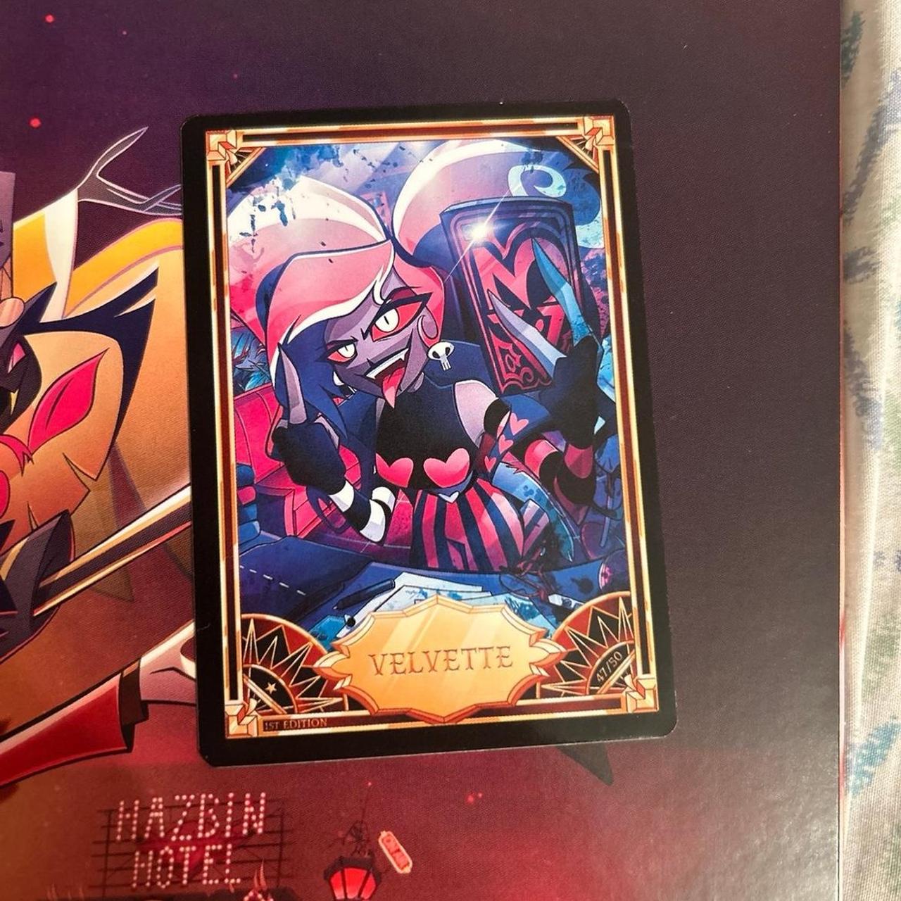 velvette hazbin hotel trading card first edition... - Depop