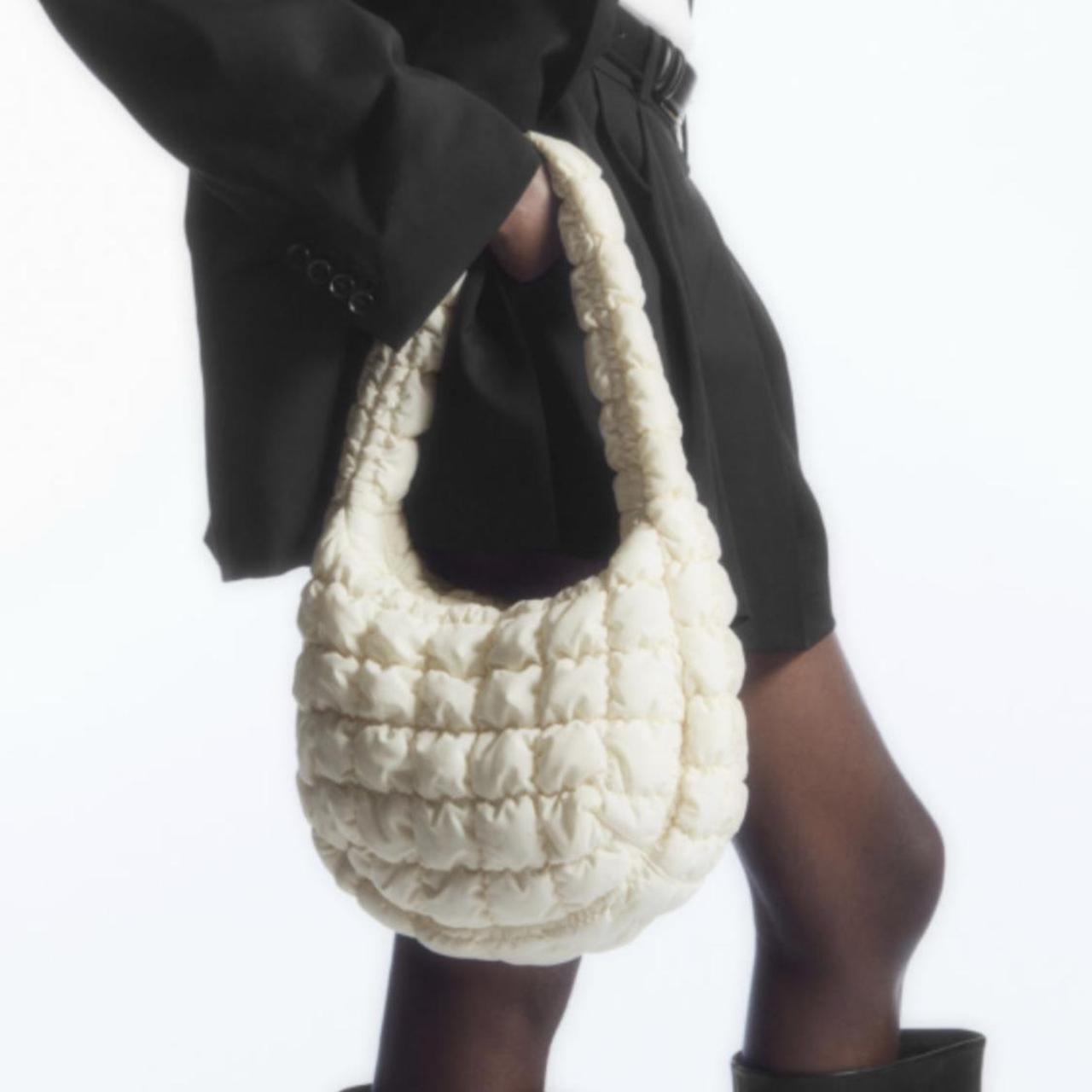 COS Quilted Mini Shoulder Bag in Stone. BNWT 🏷️ Sold... - Depop