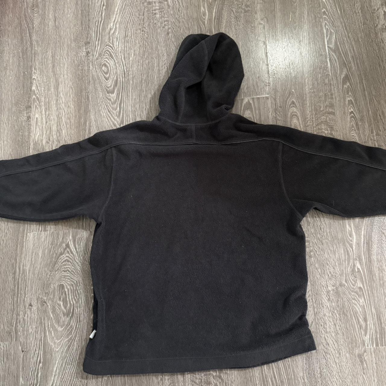 Black vintage Nike hoodie with embroidered logo... | Depop