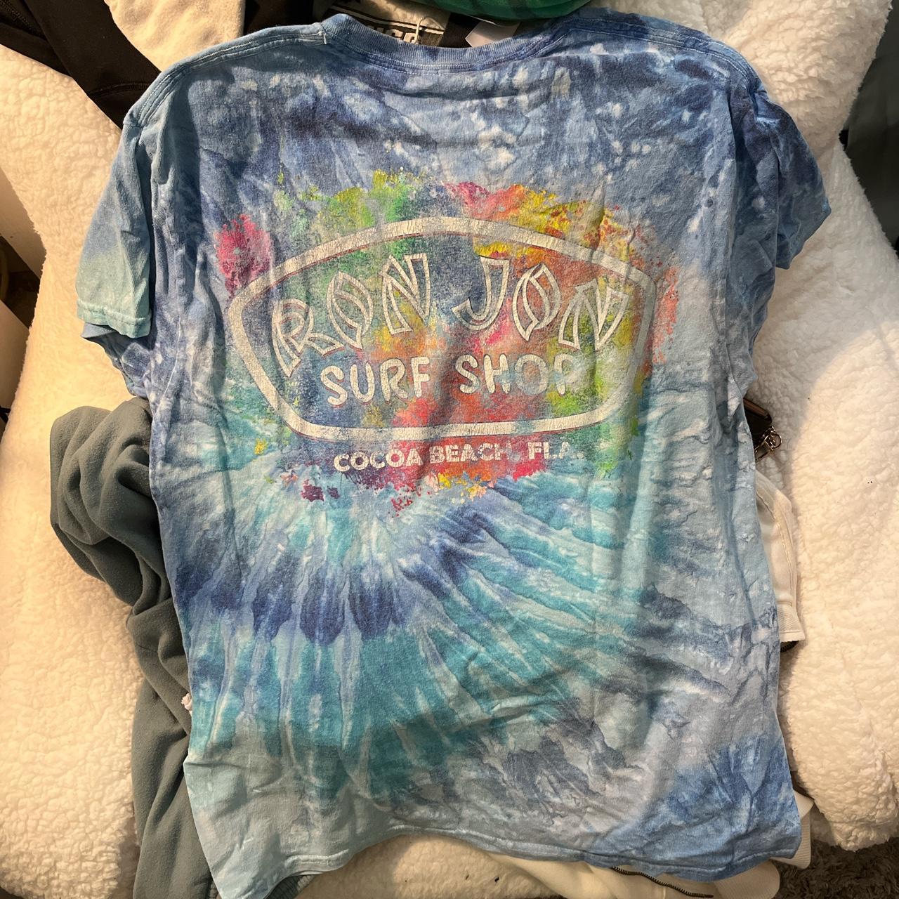 •Ron Jon surf shop tee •pretty tye die colors... - Depop