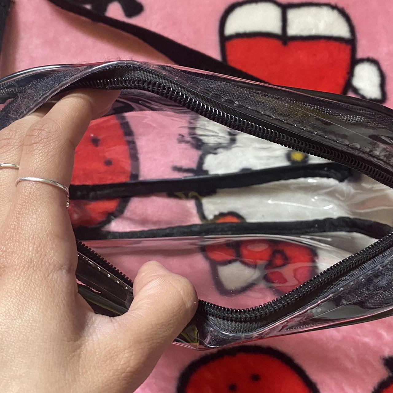 Black and clear transparent crossbody kpop bag!... | Depop