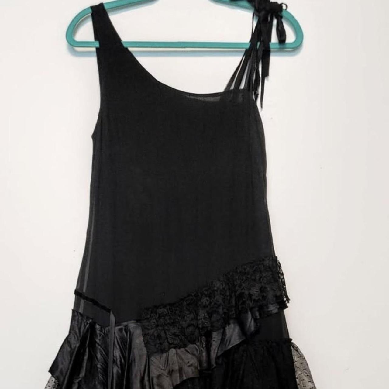 BCBG Gorgeous drop waist vintage goth flapper tiered... - Depop