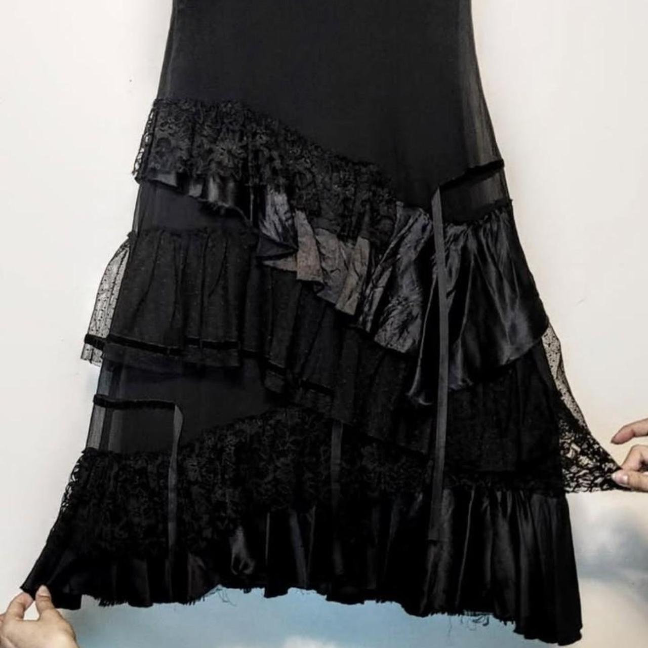 BCBG Gorgeous drop waist vintage goth flapper tiered... - Depop