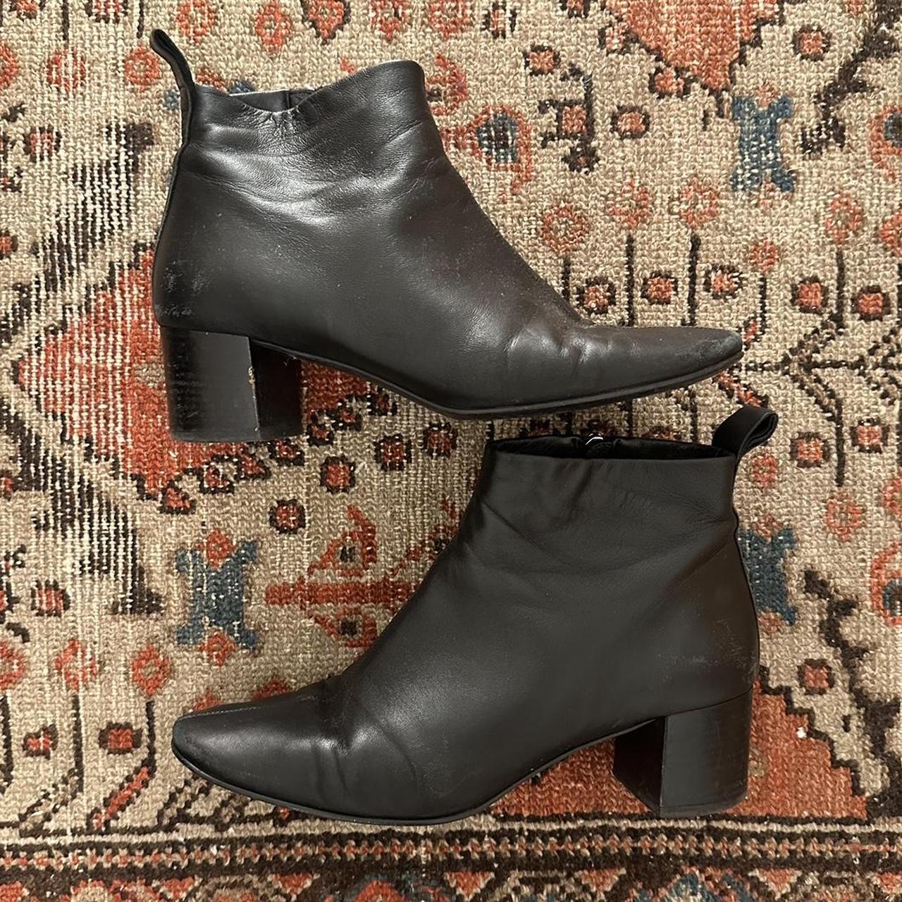 Everlane Black Booties 100% leather (so soft) Made... - Depop
