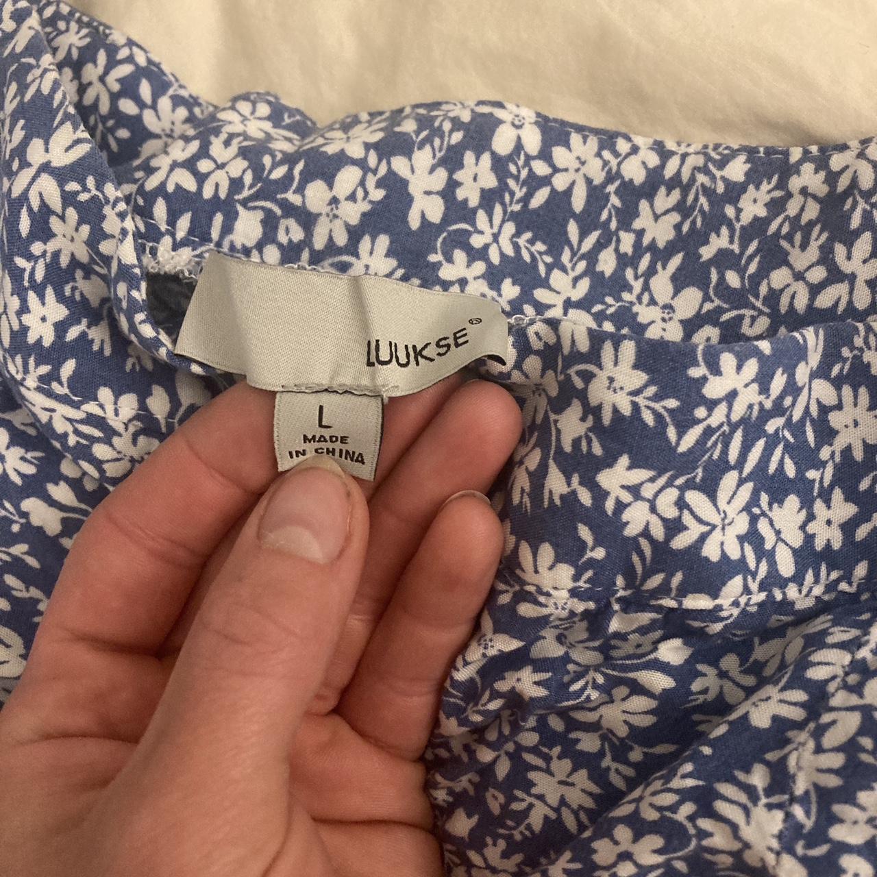 Luuske blue flowy pants! Ditsy floral pattern,... - Depop