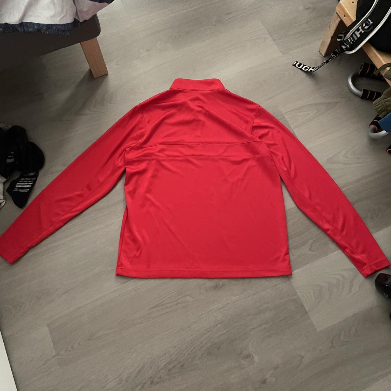 Red Nike Dri-Fit long sleeve top | Depop