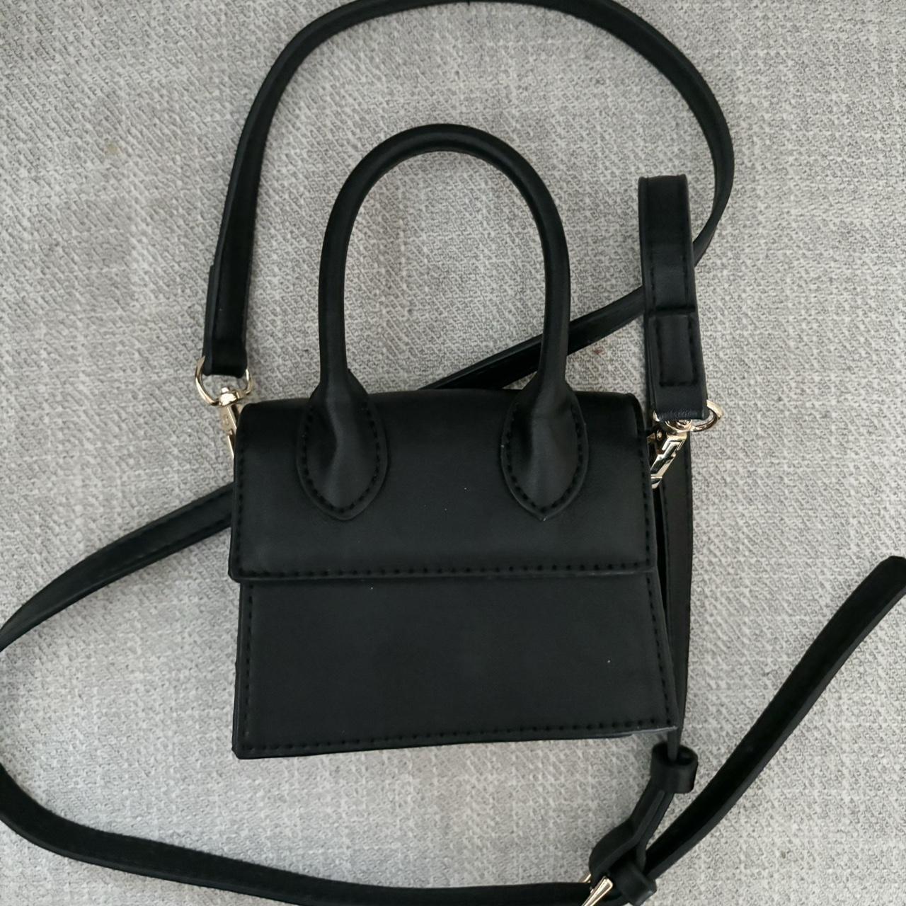 MINI BLACK CROSS BODY BAG - - Depop