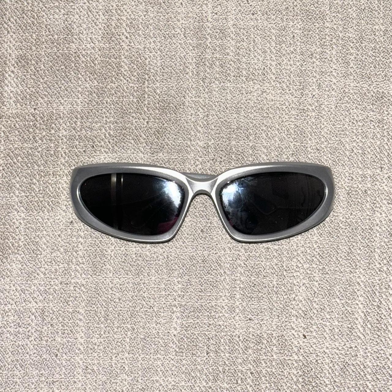 ASOS SILVER Y2K SHADES - - Depop