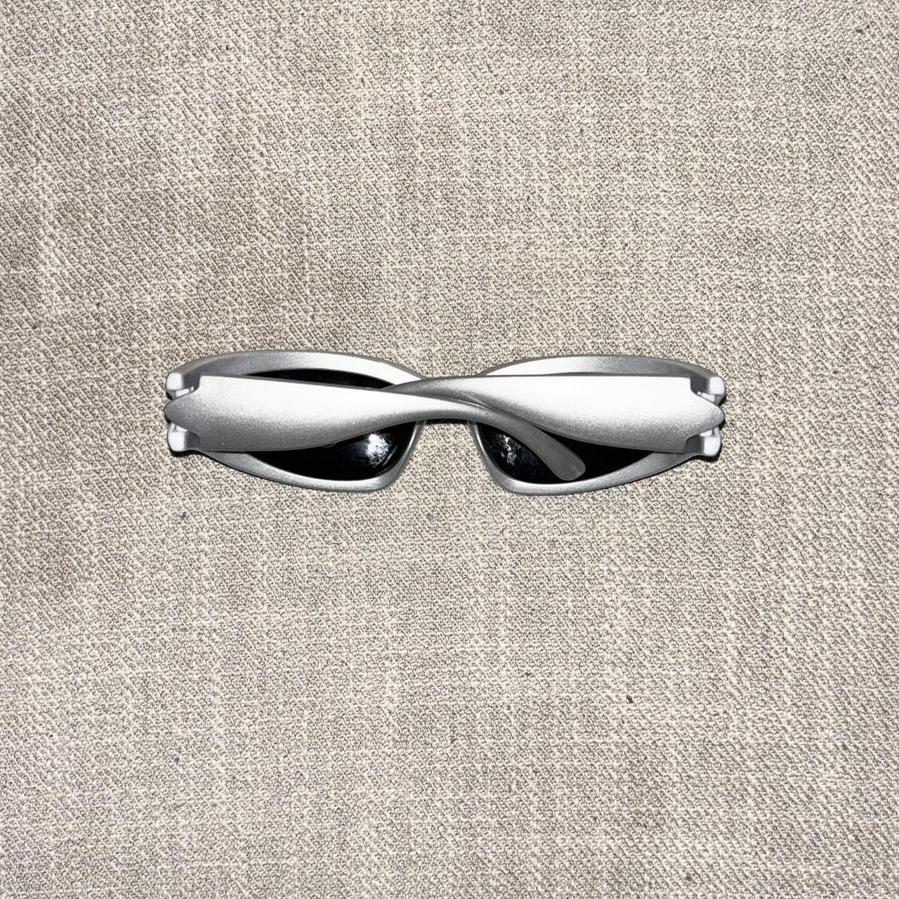ASOS SILVER Y2K SHADES - - Depop