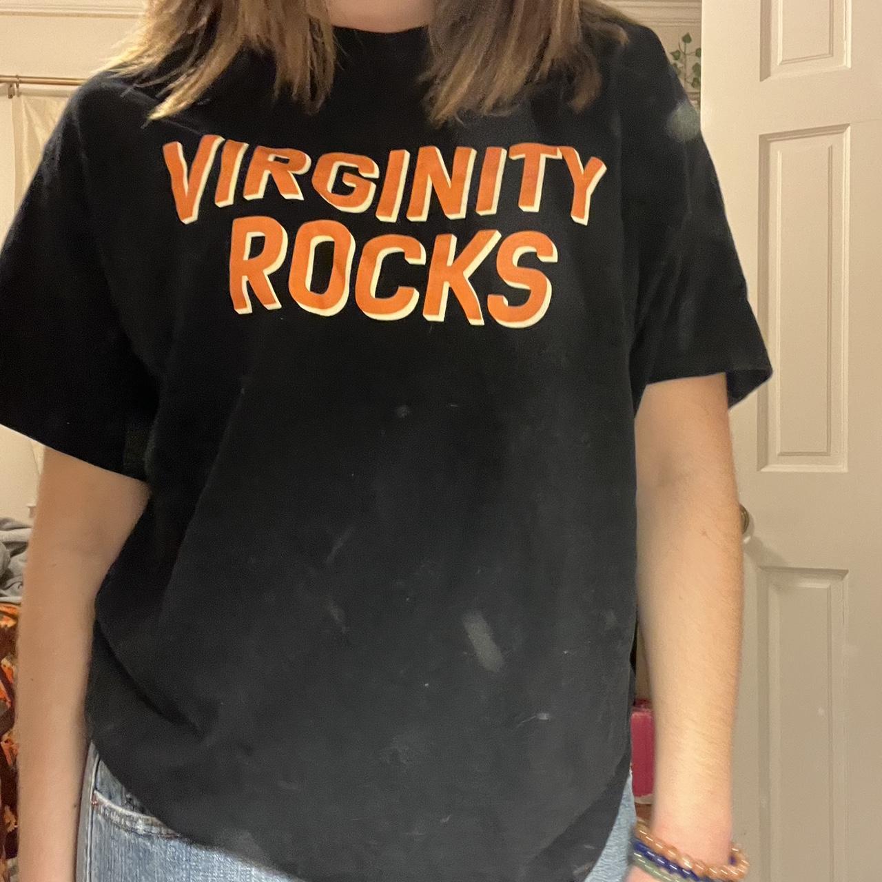 virginity rocks tshirt!! great for a gag christmas... - Depop