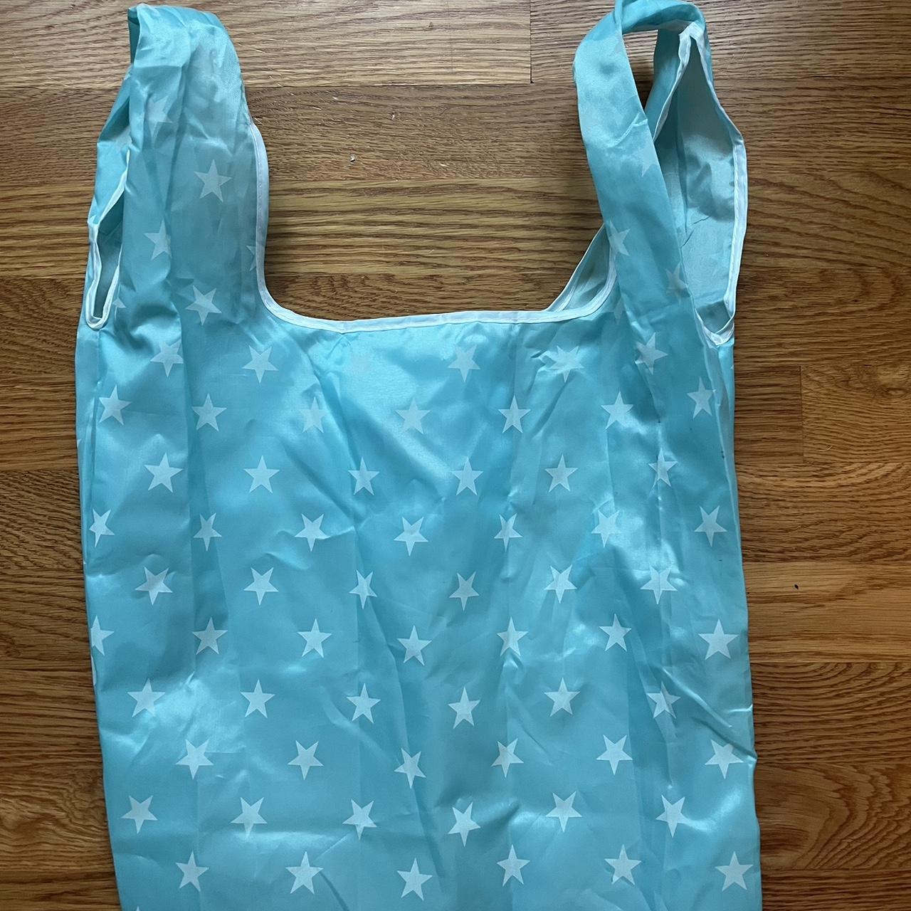 collapsible blue star tote bag! perfect to keep in... - Depop