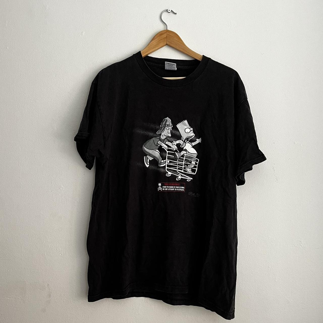 Vintage 2001 The Simpsons Jackass T-Shirt size... | Depop