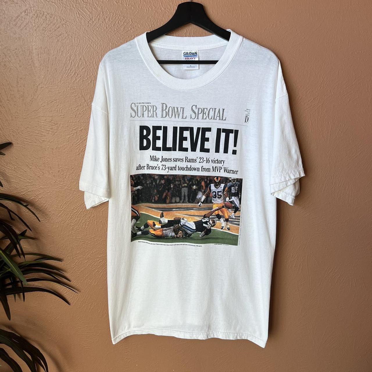 Vintage Mike Jones St Louis Rams Football 2000 Super... - Depop