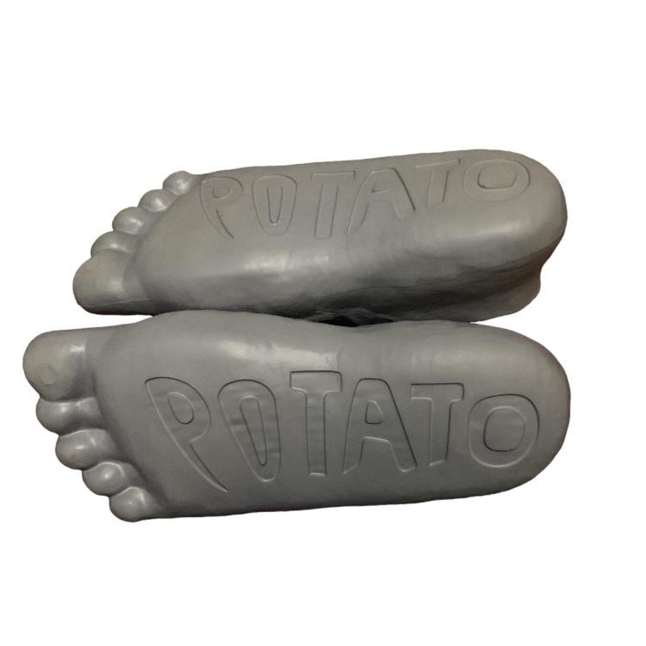 Crocs Men's Silver Footwear | Depop