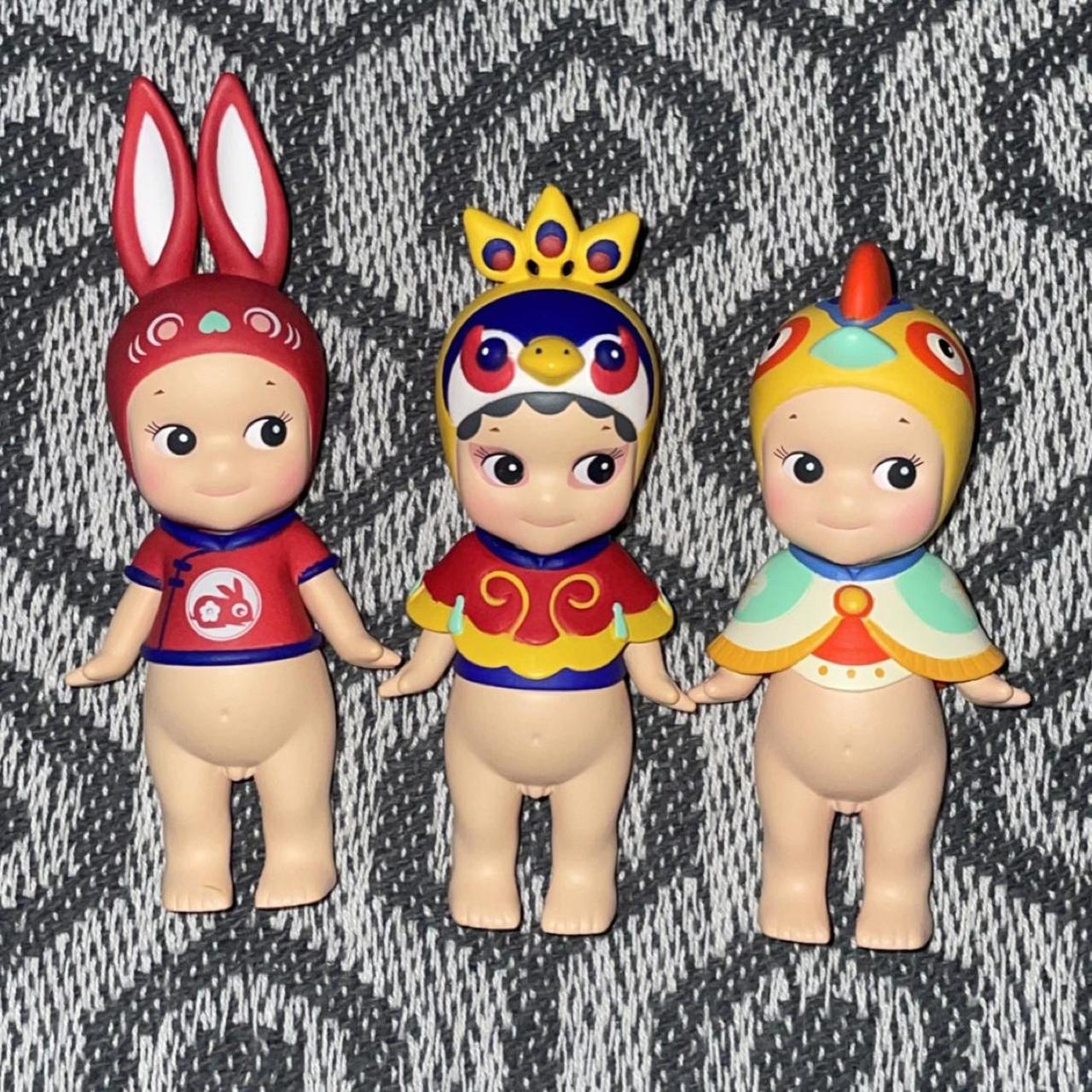 Sonny Angel Chinoiserie trio (rabbit, peacock,... - Depop
