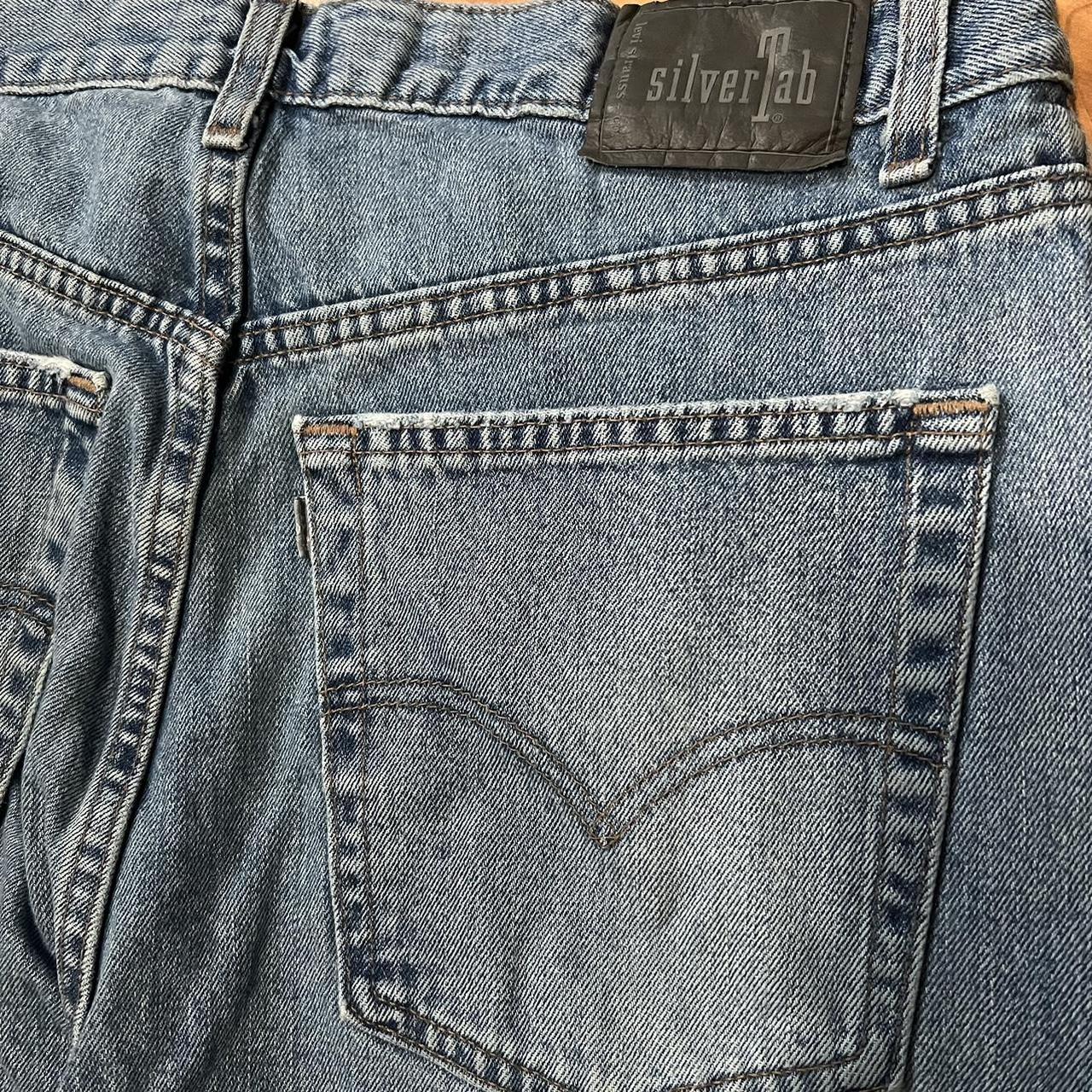 Vintage Levi’s Silver Tab Straight/Loose Jeans Tag:... - Depop