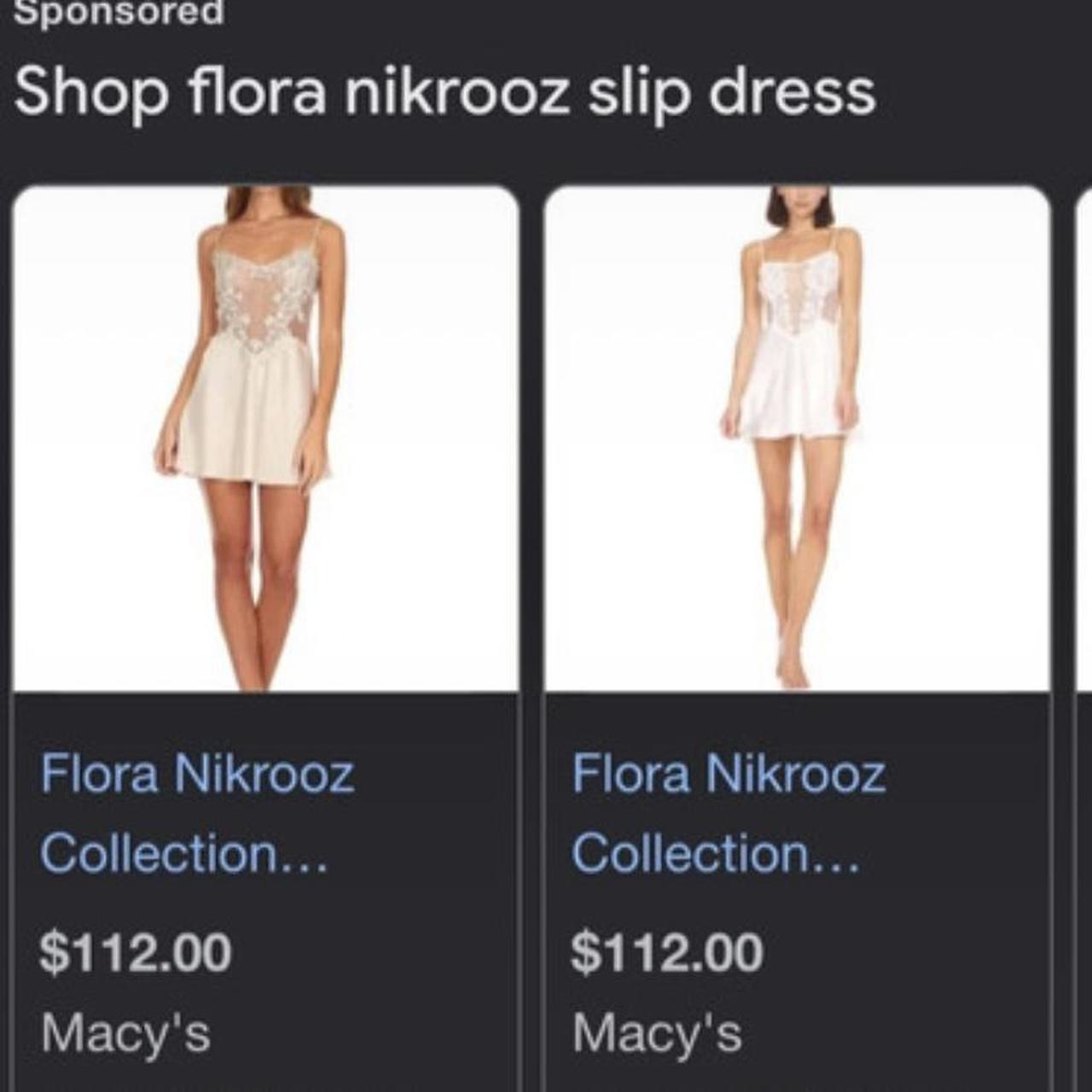 vintage flora nikrooz white slip dress org price... - Depop