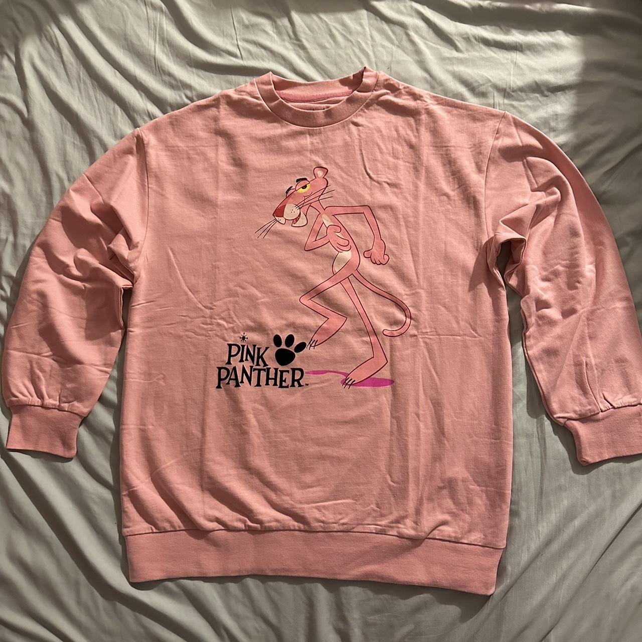 pink panther” light pink sweatshirt💗 •brand new,... - Depop
