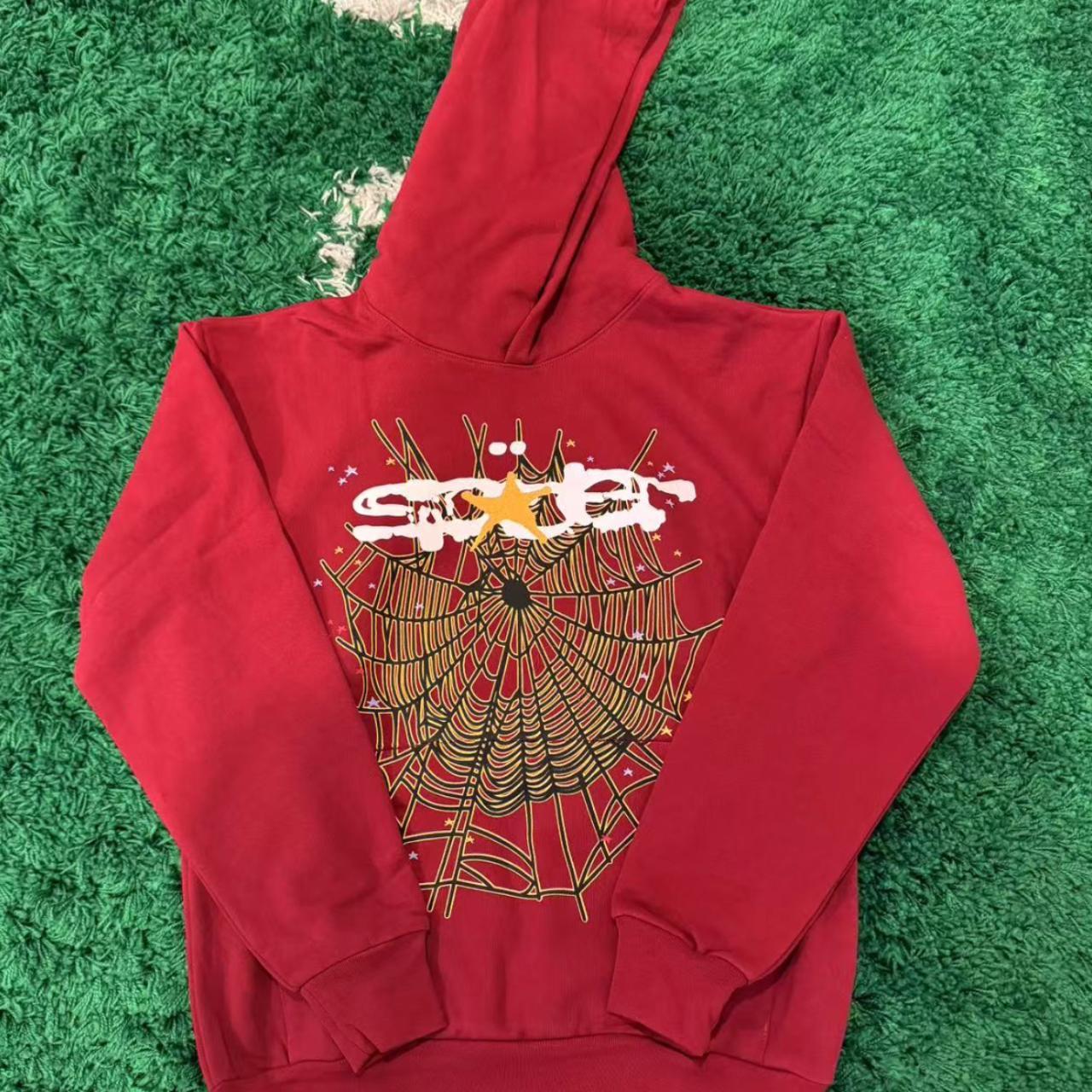 SP5DER Maroon Logo Hoodie Brand new with tags 100%... | Depop